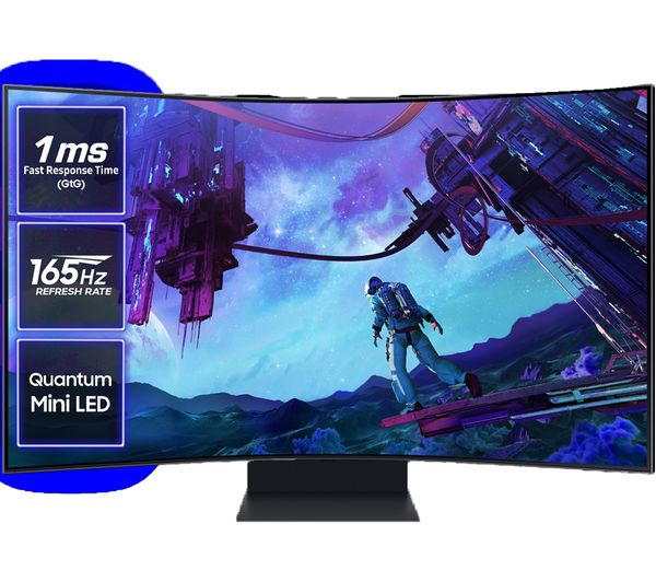 SAMSUNG Odyssey Ark 2nd Gen 4K Ultra HD 55" Curved Quantum Mini-LED ...