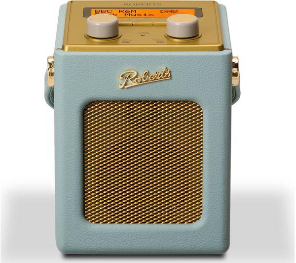 ROBERTS Revival Mini Portable DAB+/FM Radio - Duck Egg & Gold - REV ...