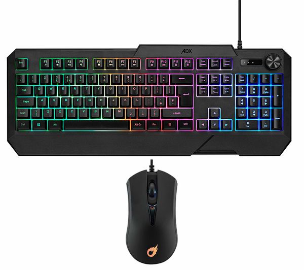ADX ADXCOM223 Firebundle Core 23 Gaming Keyboard & Mouse Set - - Currys ...