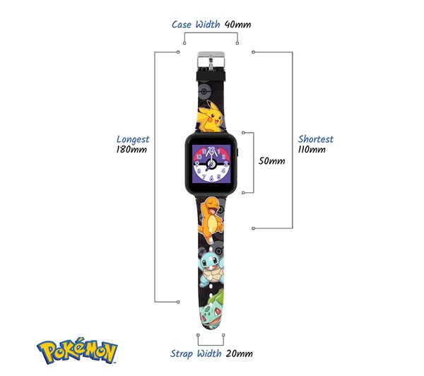 POKEMON Interactive Kids' Watch - Black - 74746 - Currys Business
