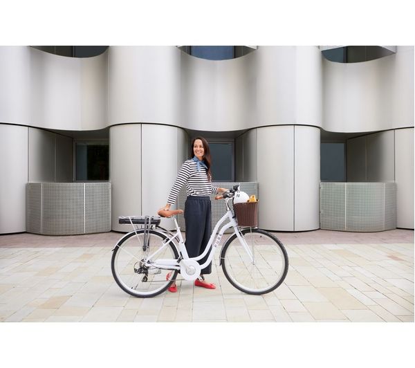 PURE ELECTRIC Pure Free Step Electric Hybrid Bicycle - White ...