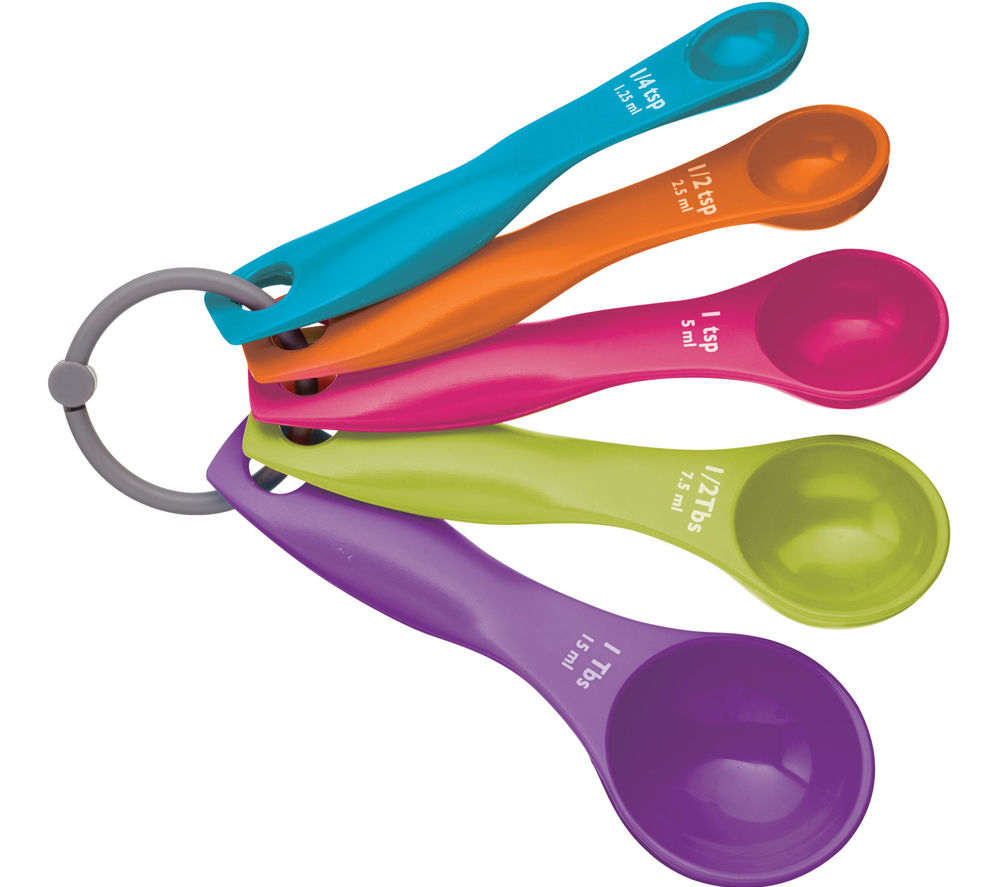 Buy COLOURWORKS Measuring Spoons Set Of 5 Free Delivery Currys Buy COLOURWORKS Measuring Spoons Set Of 5 Free Delivery Currys