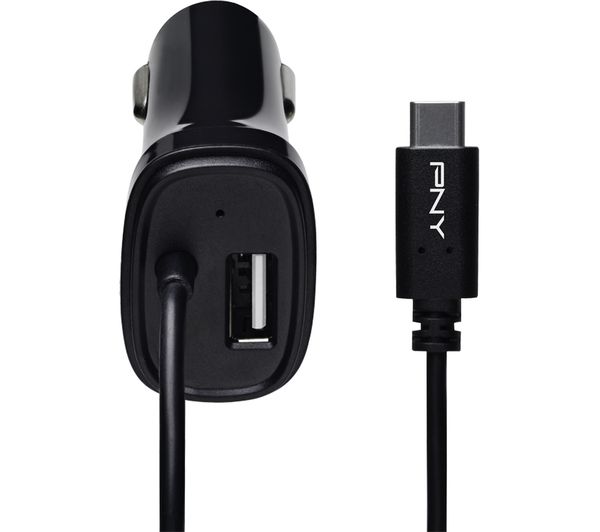 PNY USB-C Car Charger - 1.2 m - P-DC-TC-K01-04-RB - Currys Business