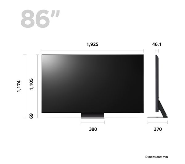 LG 86QNED866RE 86" Smart 4K Ultra HD HDR QNED TV with Amazon Alexa ...