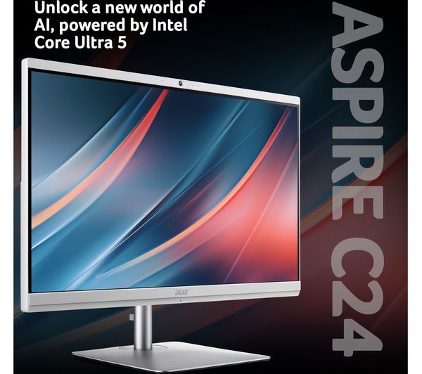 DQ.BM4EK.005 - ACER Aspire C24-195ES 23.8" All-in-One PC - Intel® Core™ Ultra 5, 512 GB SSD ...