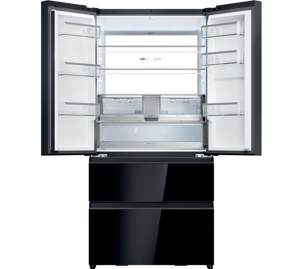 HAIER Series 7 Total No Frost HFR79F19DFGB Fridge Freezer - Obsidian ...