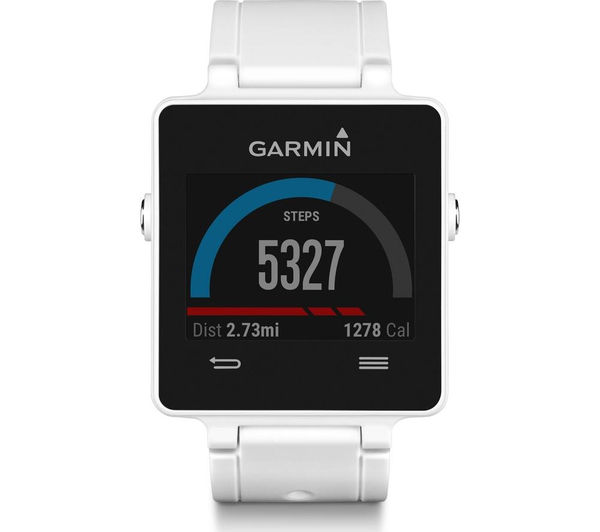 GARMIN vivoactive GPS Smartwatch - White - 010-01297-01 - Currys Business