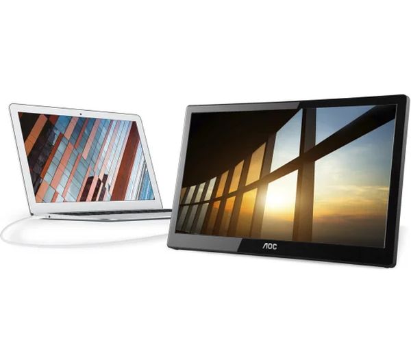 AOC I1659FWUX Full HD 16" LED Portable Monitor - Black - I1659FWUX ...