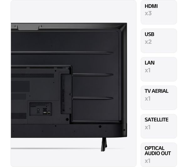 LG 50UR73006LA 50" Smart 4K Ultra HD HDR LED TV - 50UR73006L - Currys ...