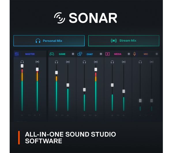 STEELSERIES Alias Pro XLR Microphone & Stream Mixer - Black - 61597 ...