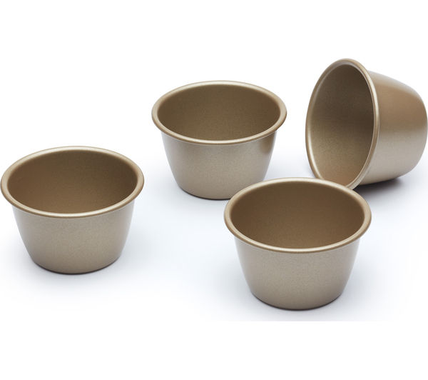 PAUL HOLLYWOOD Non-Stick Dariole Moulds - Set of 4, Gold - PHDARIOL ...