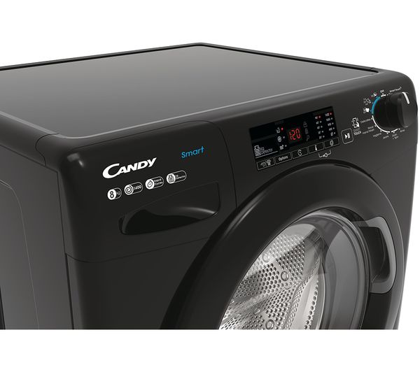 CANDY Smart CS 148TWBB4/1-80 NFC 8 kg 1400 Spin Washing Machine - Black ...