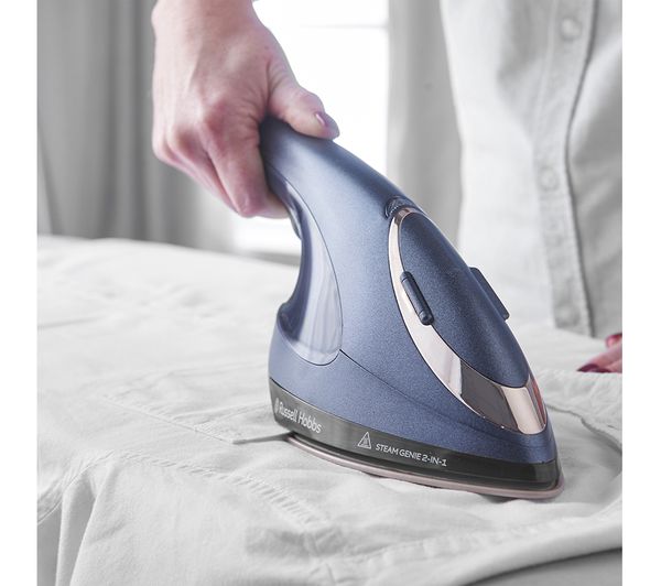 RUSSELL HOBBS Steam Genie 28370 2-in-1 Clothes Steamer - Blue ...