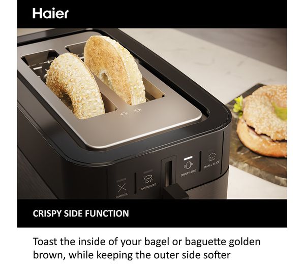 37600004 - HAIER I-Master Series 5 HTO5A3 2-Slice Toaster - Black ...