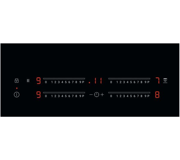 ZANUSSI Hob2Hood ZITN844K 78 cm Electric Induction Hob - Black ...