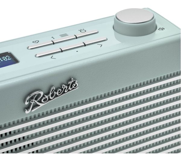 ROBERTS Rambler Mini Portable DAB+/FM Retro Bluetooth Radio - Duck Egg ...