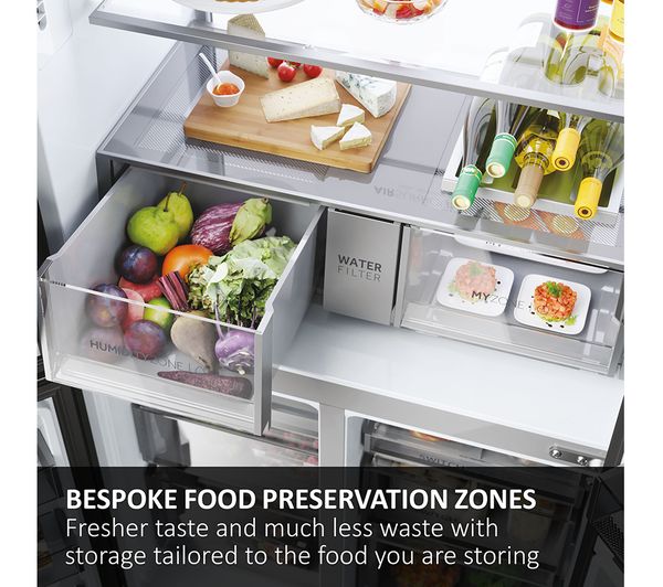 HAIER HCR7918EIMP Fridge Freezer - Platinum Inox - 6901018080340 ...