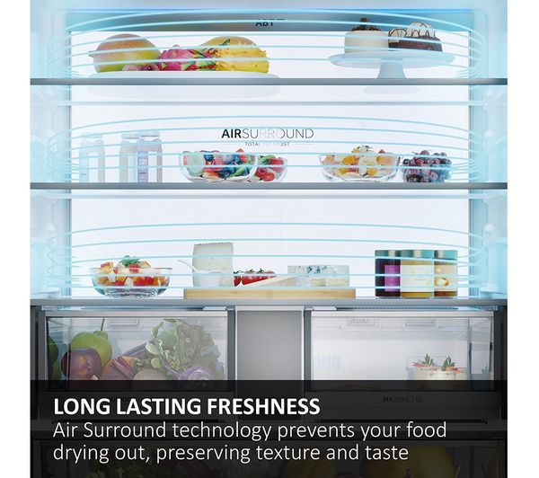 6901018080340 - HAIER HCR7918EIMP Fridge Freezer - Platinum Inox ...