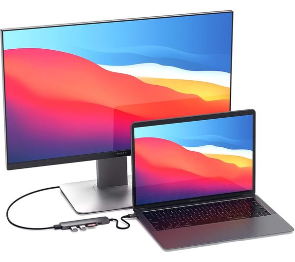 SATECHI Slim Multi Adapter V2 6-port USB Type-C Connection Hub - 274904 ...