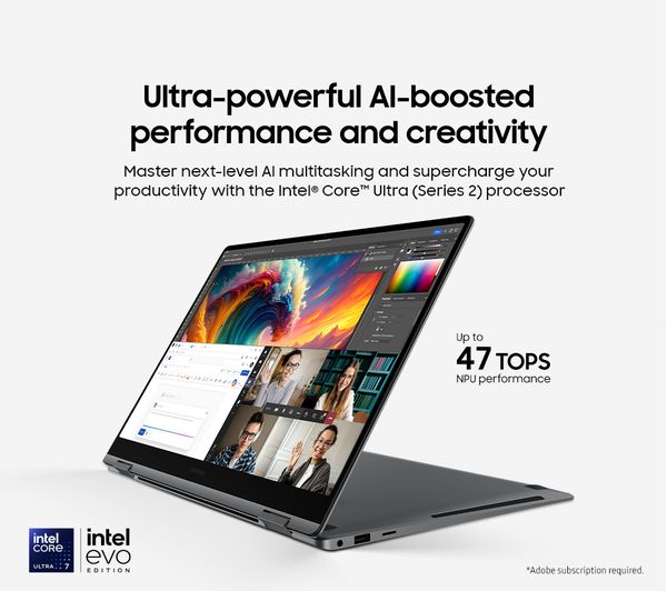 SAMSUNG Galaxy Book5 Pro 360 16" 2 in 1 Laptop, Copilot+ PC - Intel ...