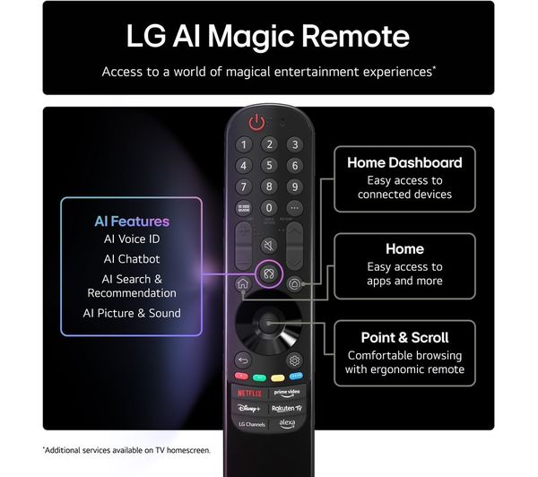 LG M5 65" OLED evo AI 4K HDR True Wireless Smart TV 2025 - OLED65M59LA ...