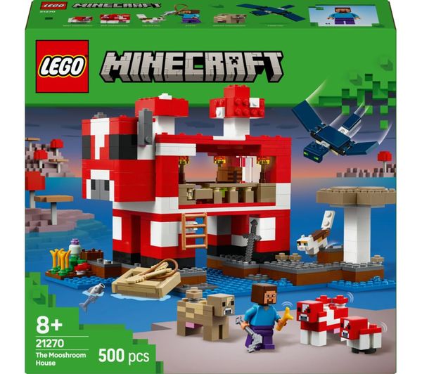 LEGO Minecraft 21270 The Mooshroom House Set - 6526780 - Currys Business