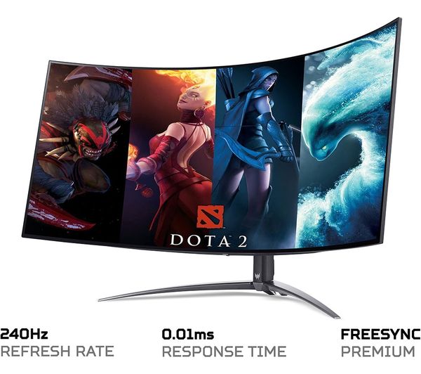ACER Predator X45bmiiphuzx Wide Quad HD 45" Curved OLED Gaming Monitor ...