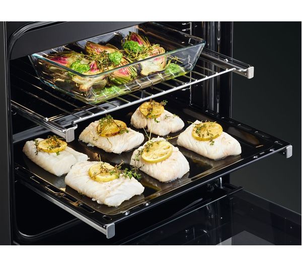 AEG 5000 SurroundCook CKX6540ACW 60 cm Dual Fuel Cooker - White ...
