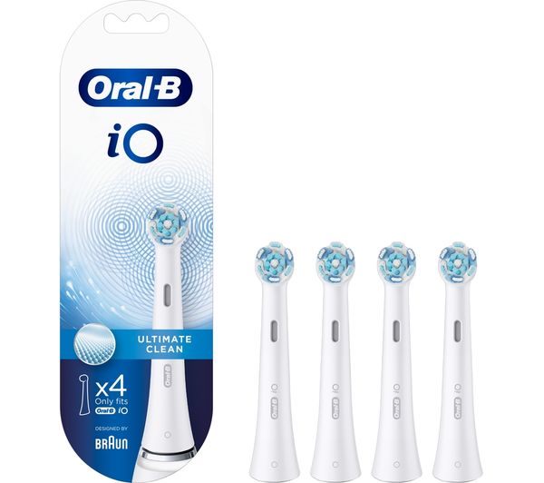 ORAL B iO Ultimate Clean Replacement Toothbrush Head - Pack of 4 ...