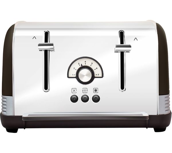 MORPHY RICHARDS Venture Retro 240334 4-Slice Toaster - Onyx - 240334 ...