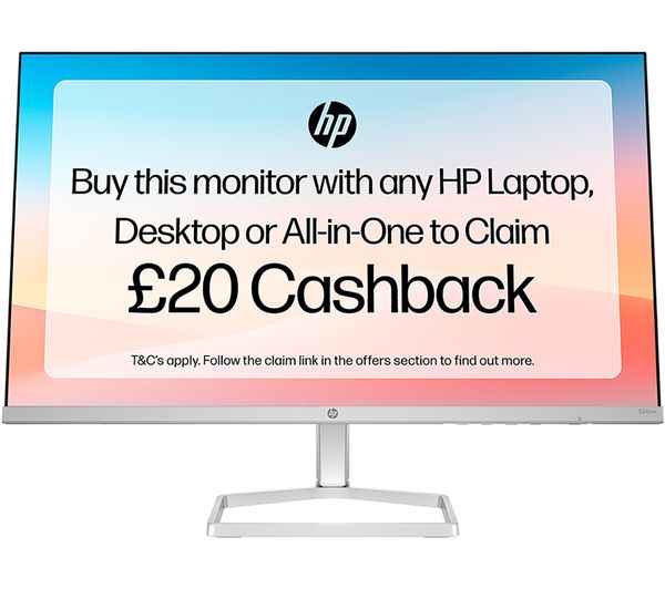 HP Series 5 524sw Full HD 24" IPS LCD Monitor - White - 94C21AA#ABU ...