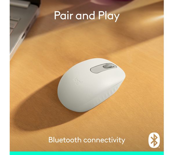 LOGITECH M196 Wireless Optical Mouse - Off-White - 910-007460 - Currys ...
