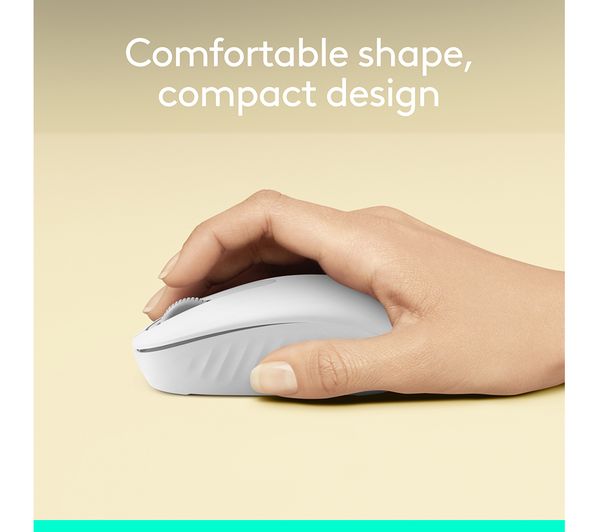 LOGITECH M196 Wireless Optical Mouse - Off-White - 910-007460 - Currys ...