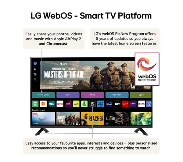 LG 65UT73006LA 65" Smart 4K Ultra HD HDR LED TV - 65UT73006L - Currys ...