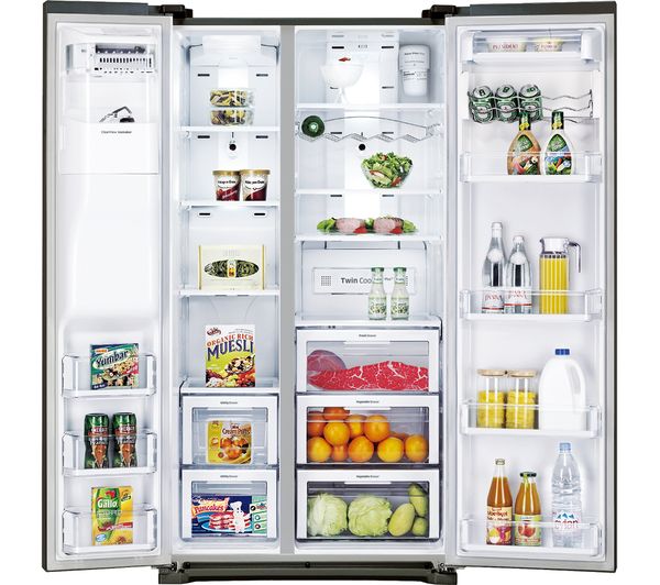 SAMSUNG RSG5UUBP1/XEU American-Style Fridge Freezer - Black - RSG5UUBP1 ...
