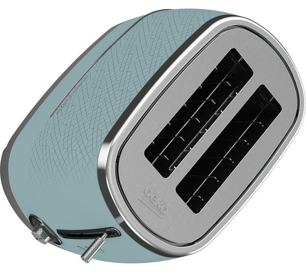 BEKO Cosmopolis TAM8202T 2-Slice Toaster - Duck Egg Blue - 8816313200 ...