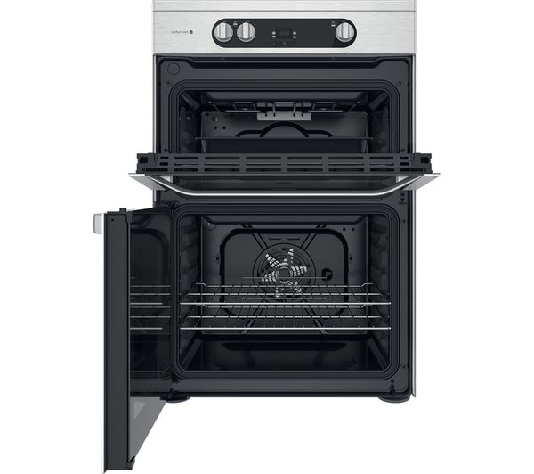 HOTPOINT Multiflow HDM67I9H2CX/UK 60 cm Electric Induction Cooker ...