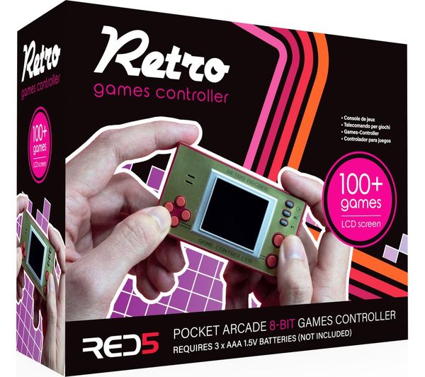 RED5 Retro Games Controller with Screen - Red - 74106 - Currys Business
