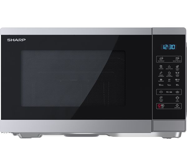 SHARP YC-MG252AU-S Microwave with Grill - Silver - YC-MG252AU-S ...