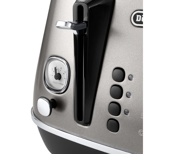 DELONGHI Distinta X CTI4003 4-Slice Toaster - Titanium - 0230140127 ...