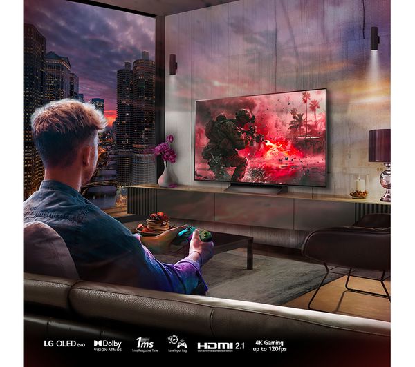 LG OLED48C44LA 48" Smart 4K Ultra HD HDR OLED TV with Amazon Alexa ...