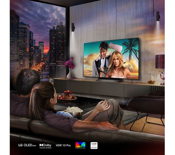 LG OLED48C44LA 48" Smart 4K Ultra HD HDR OLED TV with Amazon Alexa ...