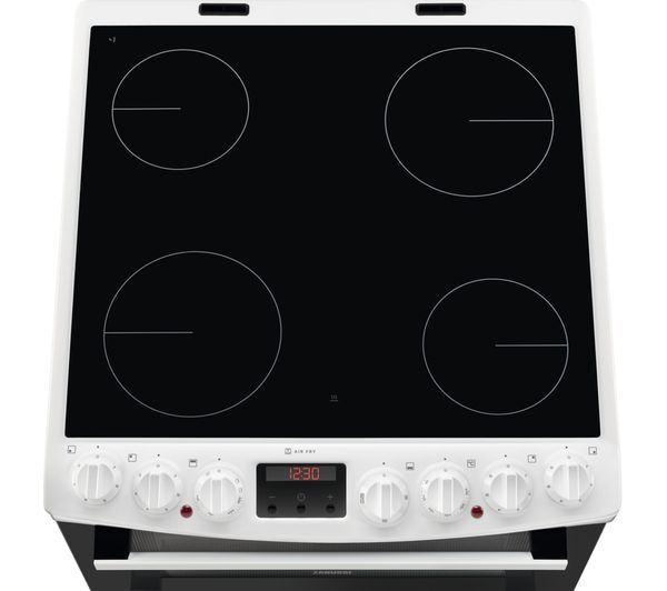 ZANUSSI AirFry ZCV69360WA 60 cm Electric Ceramic Cooker - White ...