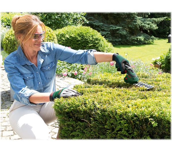 BOSCH Isio Shape & Edge Cordless Shrub & Grass Shear Set - 0600833173 ...