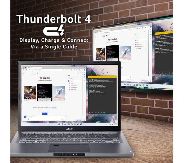ACER Aspire 14 14" Laptop - Intel® Core™ 7, 1 TB SSD, Grey - NX.KRWEK ...