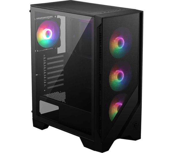 MSI MAG FORGE 120A AIRFLOW ATX Mid-Tower PC Case - Black - 124046 ...