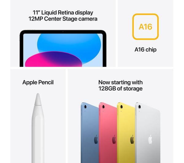 APPLE 11" iPad (2025) - 128 GB, Blue - MD4A4KN/A - Currys Business