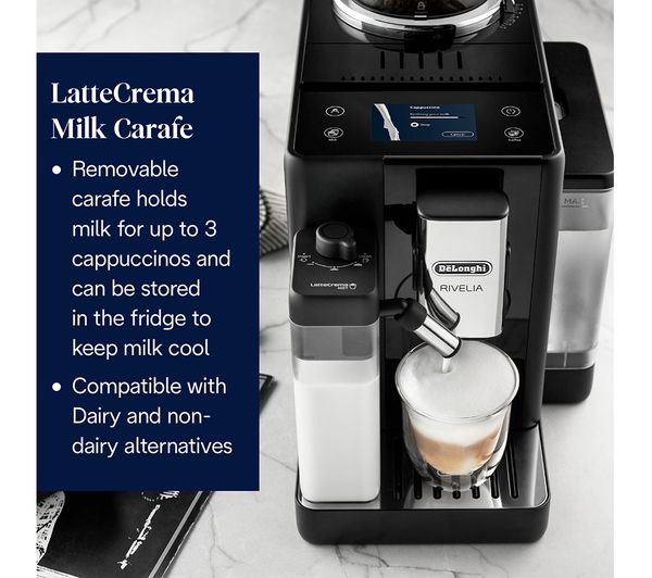 DELONGHI Rivelia EXAM440.55.B Bean to Cup Coffee Machine - Black ...