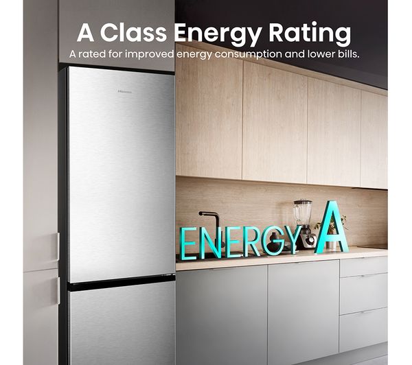 HISENSE RB440N4ACA 60/40 Fridge Freezer - Stainless Steel - RB440N4ACA ...