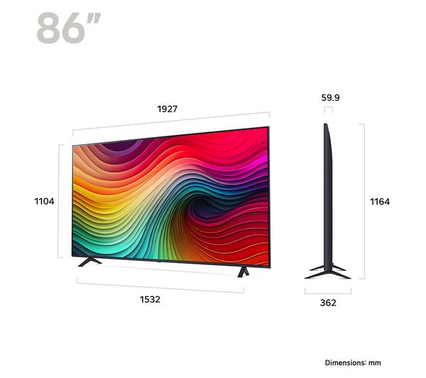 LG 86NANO81T6A 86" Smart 4K Ultra HD HDR LED TV with Amazon Alexa ...